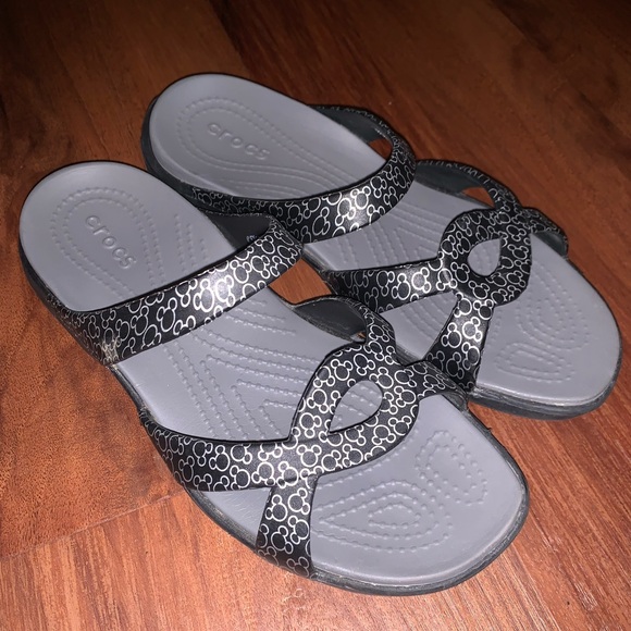 CROCS | Shoes | Crocs Disney Meleen Twist Mickey Mouse Slides Flip Flop ...